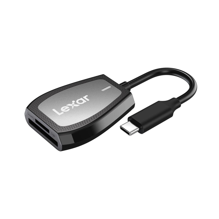 Lexar Pro USB Type-C Dual-Slot SD & microSD Memory Card Reader — Glazer ...