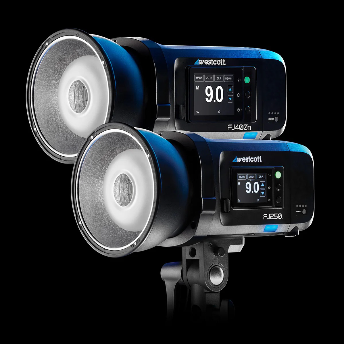 Westcott FJ400II & FJ250 Wireless 2-Light Portable Portrait Flash Kit ...