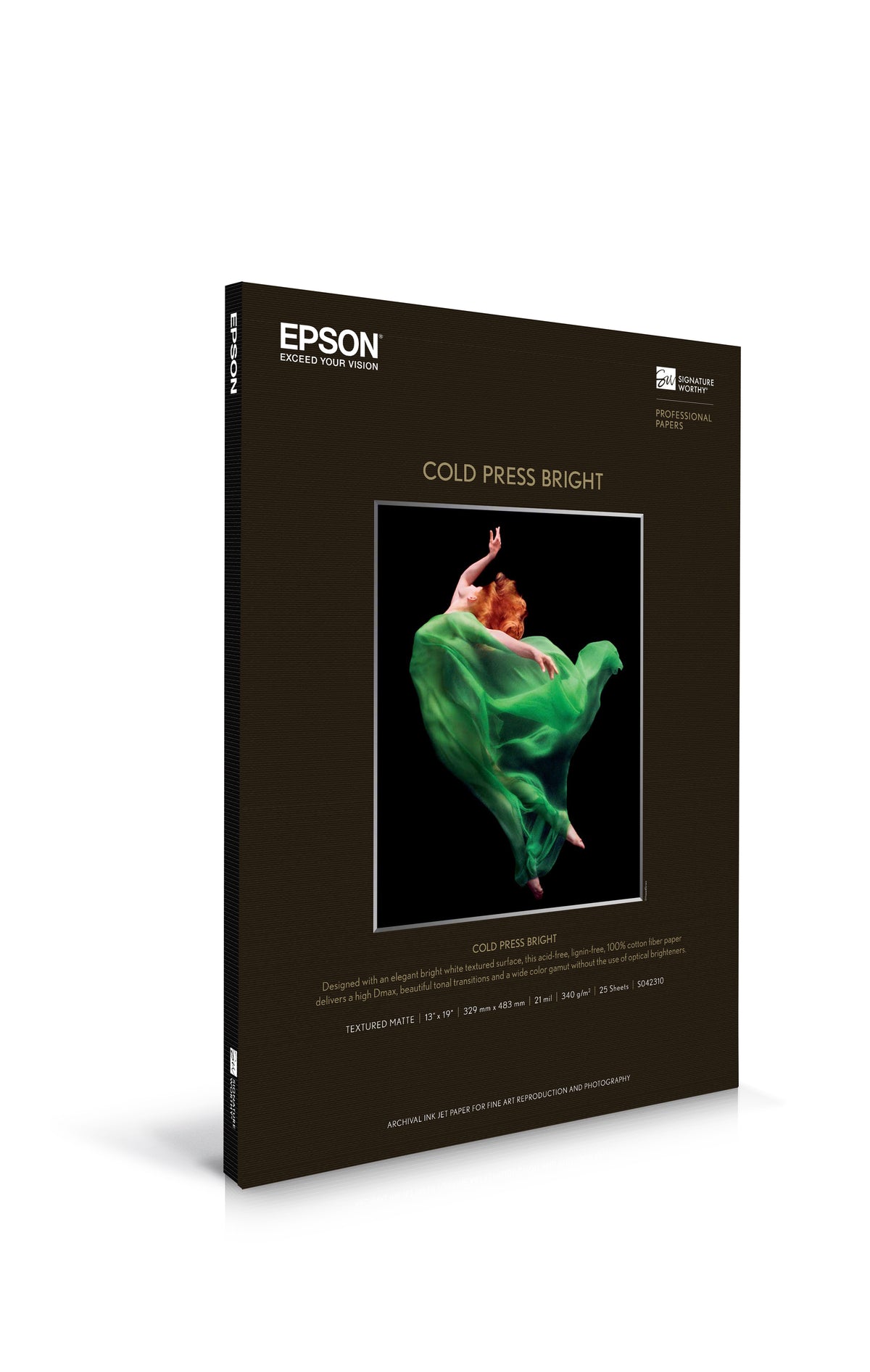 Epson Cold Press Bright Paper, 13" x 19" - 25 Sheets — Glazer's Camera